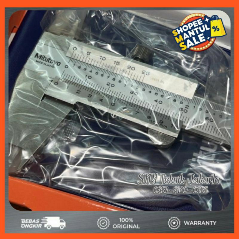 Jual Sigmat Manual 6" (150 mm) Jangka Sorong MITUTOYO Japan 530-312 Ketelitian 0.02 | Shopee ...
