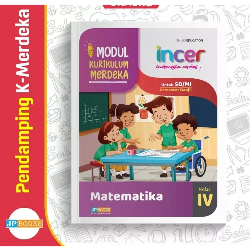 Jual BUKU LATIHAN SOAL-SOAL MODUL SISWA INCER MATEMATIKA KLS 4 SD SEMESTER 1 DAN 2 plus kunci ...