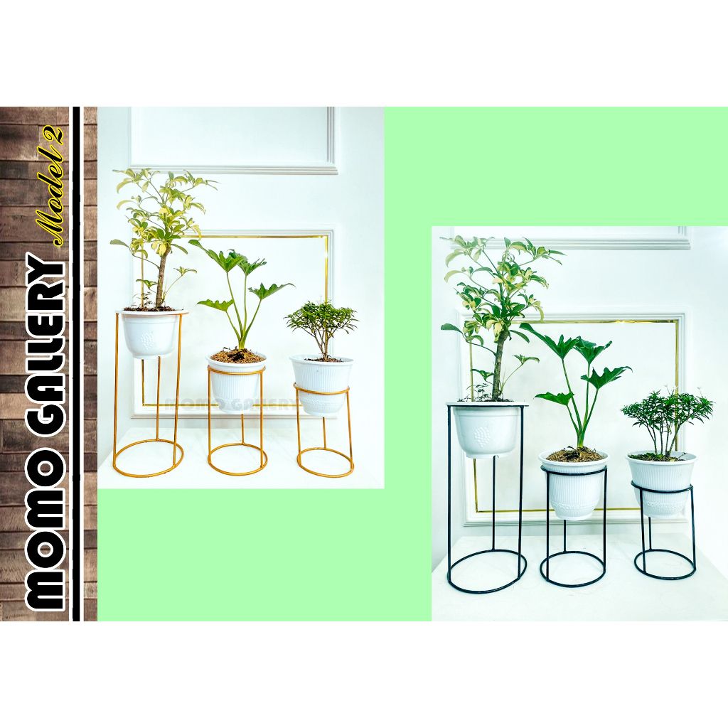 Jual Standing Pot Besi Aesthetic Bulat Lurus | Shopee Indonesia
