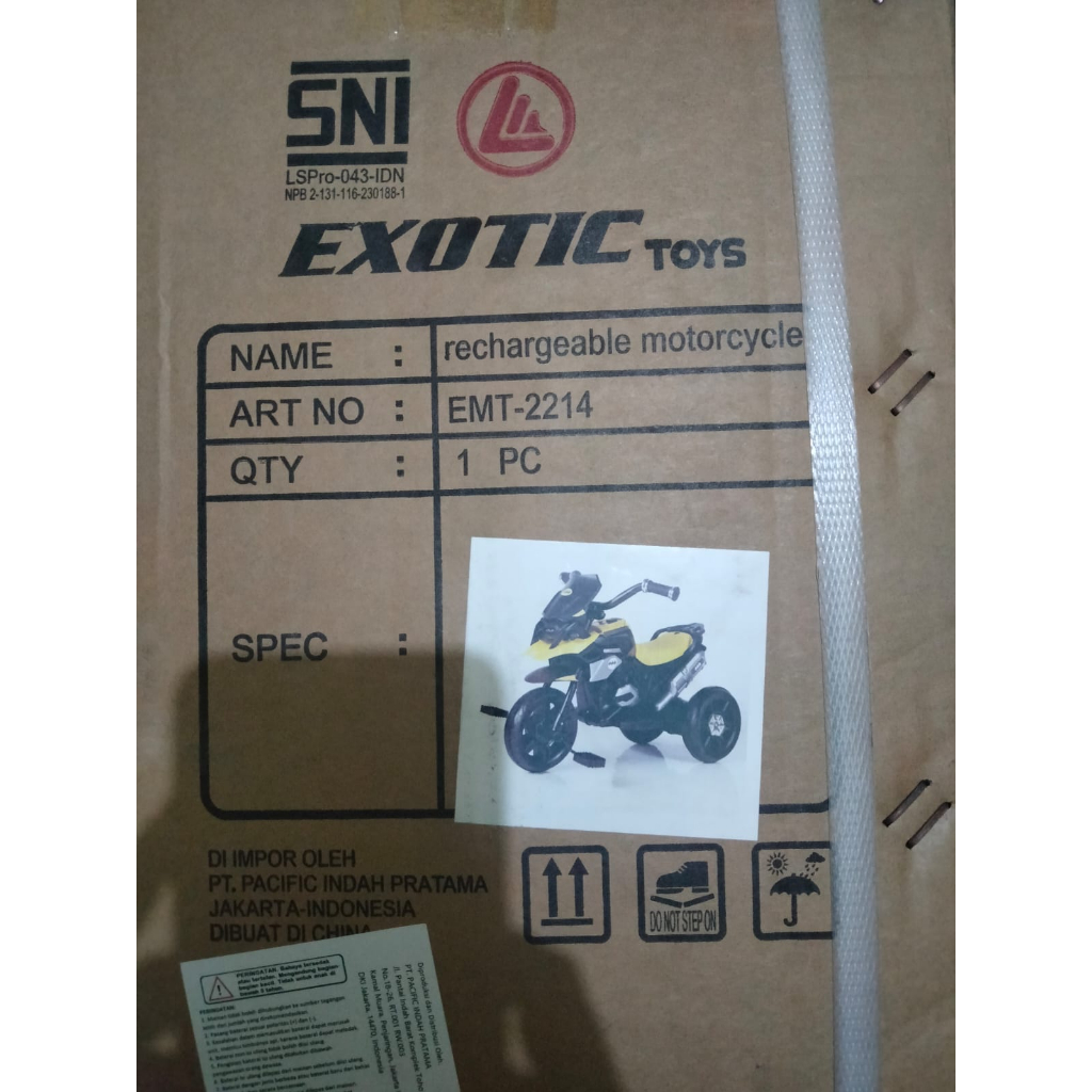Jual Motor Aki dan Gowes (2 Fungsi) Merk Exotic EMT 2214 Dan EMT 2234 ...