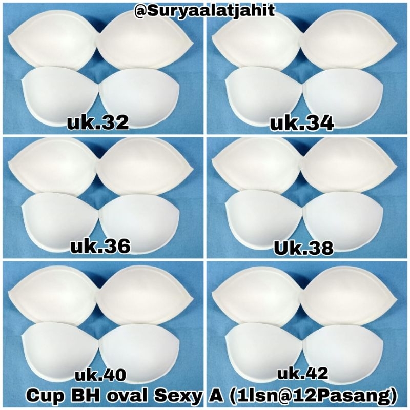 Jual Cup Bh oval Sexy A #32 34 36 38 40 42 @1lsn=rp.73.800/12psg ...