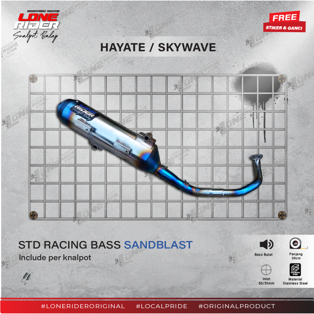 Jual Lone Rider Std Racing Sandblast Series Skywave (Original ...