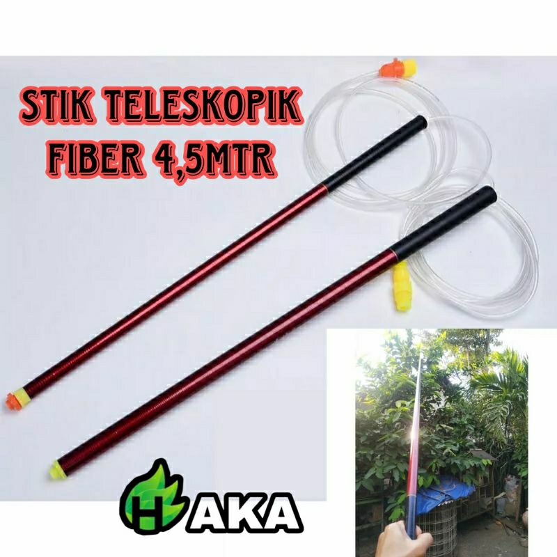 Jual STIK SPRAYER PANJANG 4,5 METER BAHAN FIBER/ STIK MANCING FIBER ...