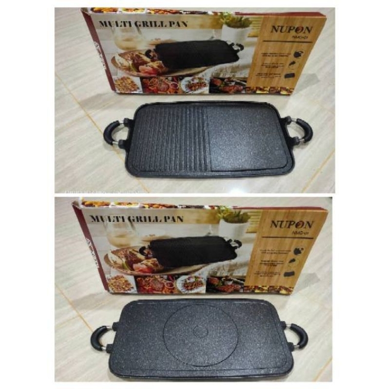 Jual Multi Grill Pan Nupon NMG-01 Teflon Keramik pemanggangan anti ...
