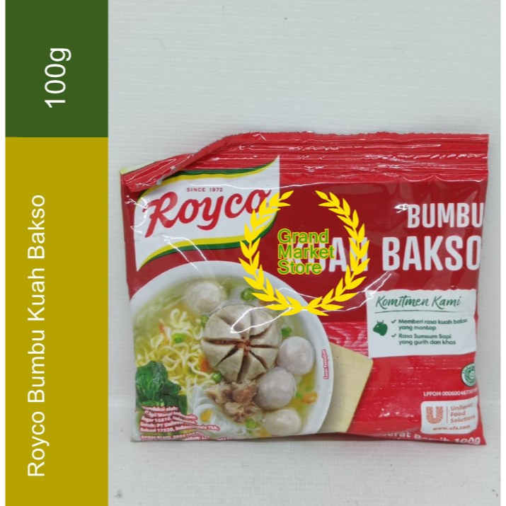 Jual Royco Bumbu Kuah Bakso 100 gr Bumbu Penyedap Kuah Bakso Rasa ...