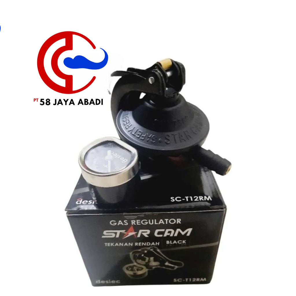 Jual REGULATOR GAS STARCAM DESTEC + METER SC-T12 RM BLACK EDITION ...