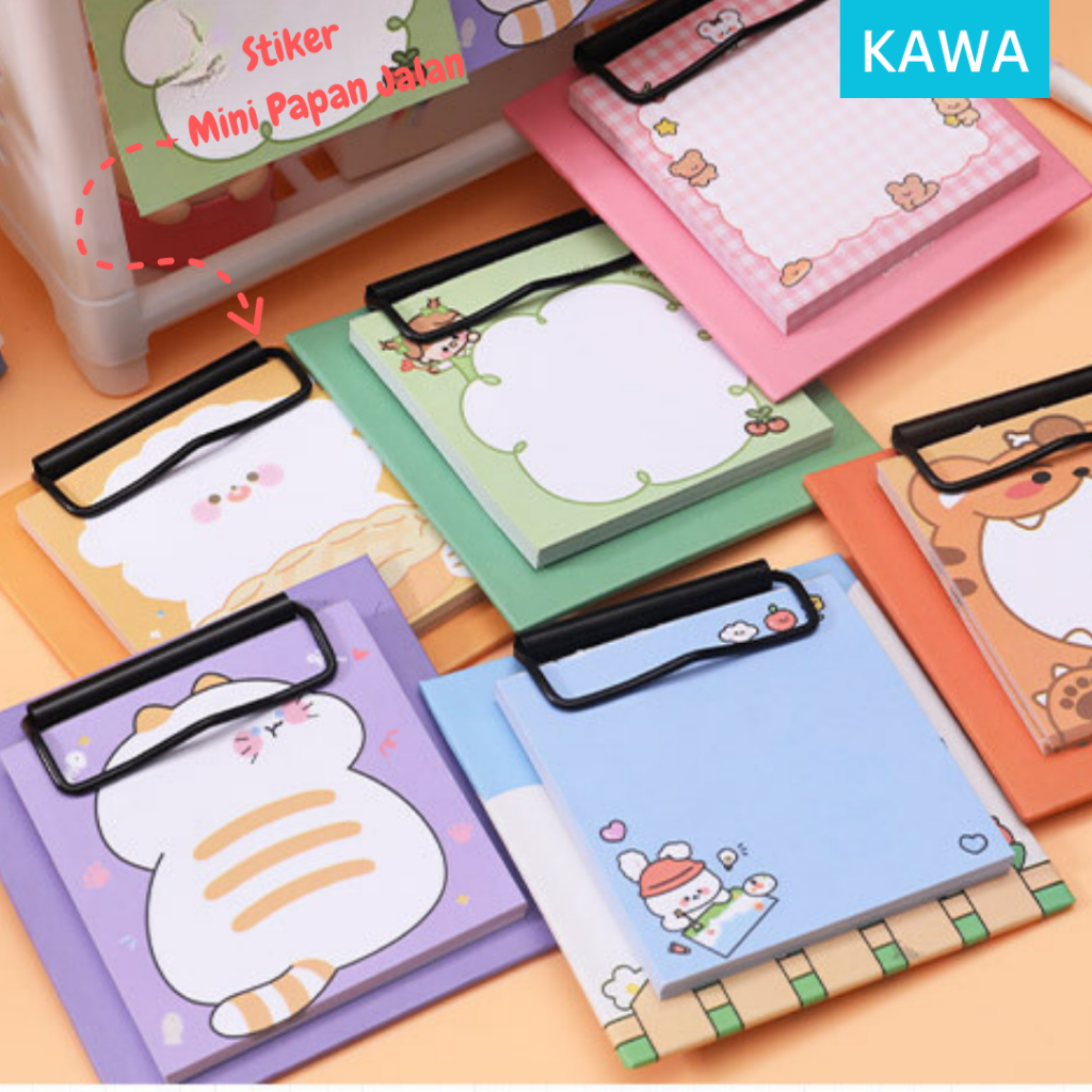 Jual KAWA Sticky Notes dan Papan Jalan 1 set Lucu Karakter Berwarna ...