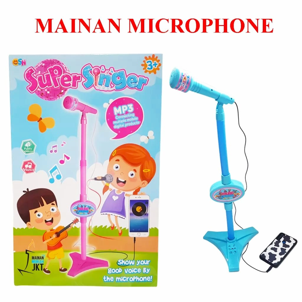 Jual ( JI ) Mainan Anak Microphone Super Singer MP3 Karaoke SH 1251 ...
