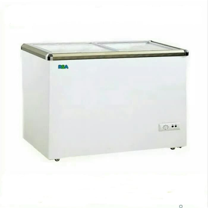 Jual RSA XS-320 Sliding Flat Glass Freezer [Chest Freezer Kaca 300 ...