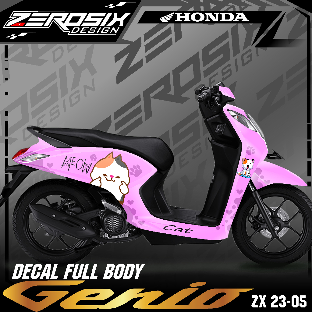 Jual Decal Sticker Full Body Motor Honda Genio Dekal Setiker Striping Genio Variasi Motor ...