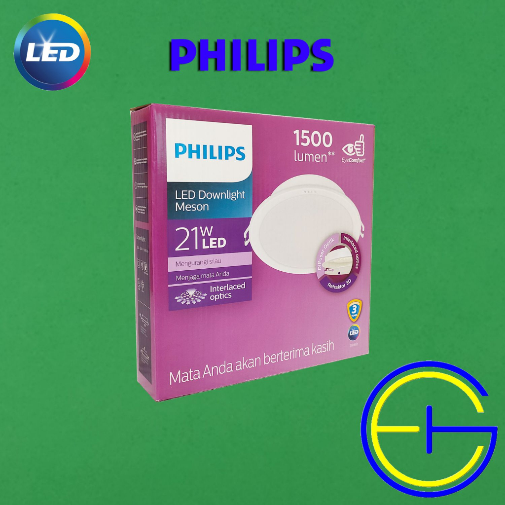 Jual Meson 59469 G5 D175 21W Philips LED Downlight Inbow Bulat | Shopee Indonesia