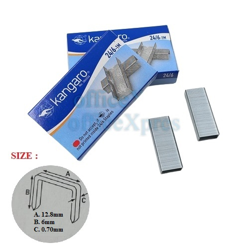 Jual Isi Stapler Besar / Staples No 3 isi 24/6 Kangaro / Isi Staples 3 ...