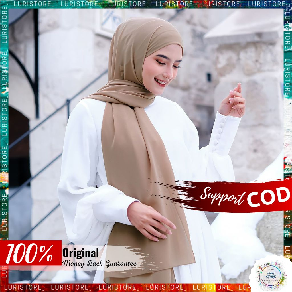 Jual KERUDUNG DEENAY ORI PASHMINA INNER TAN Jilbab Hijab Polos Terbaru ...