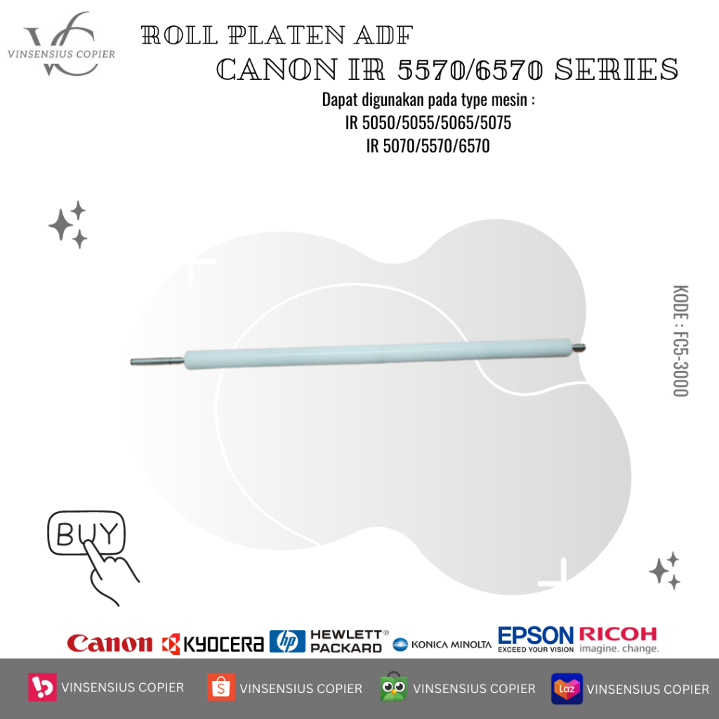 Jual ROLL PLATEN ADF CANON IR 5570/6570 SERIES | Shopee Indonesia