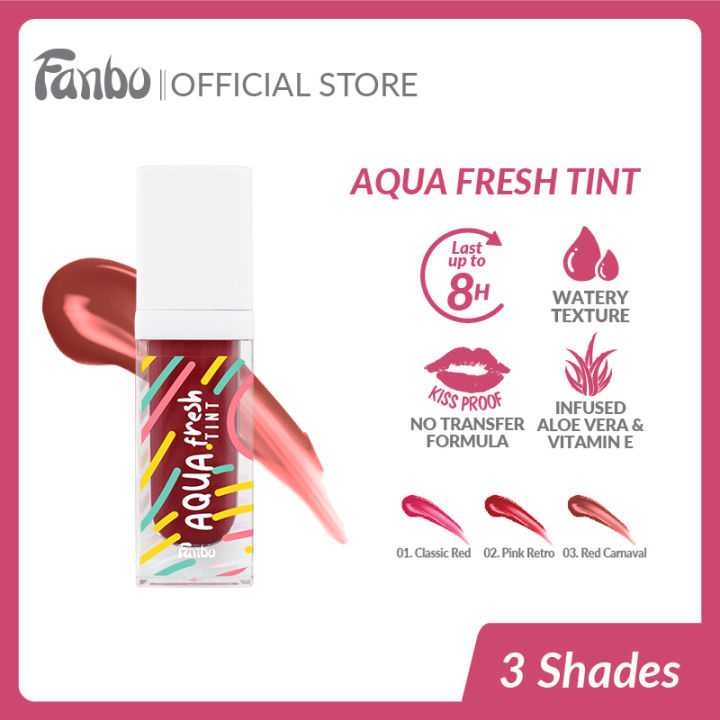 Jual Fanbo Aqua Fresh Tint (Lip Tint 3 Shades) 5gr | Shopee Indonesia