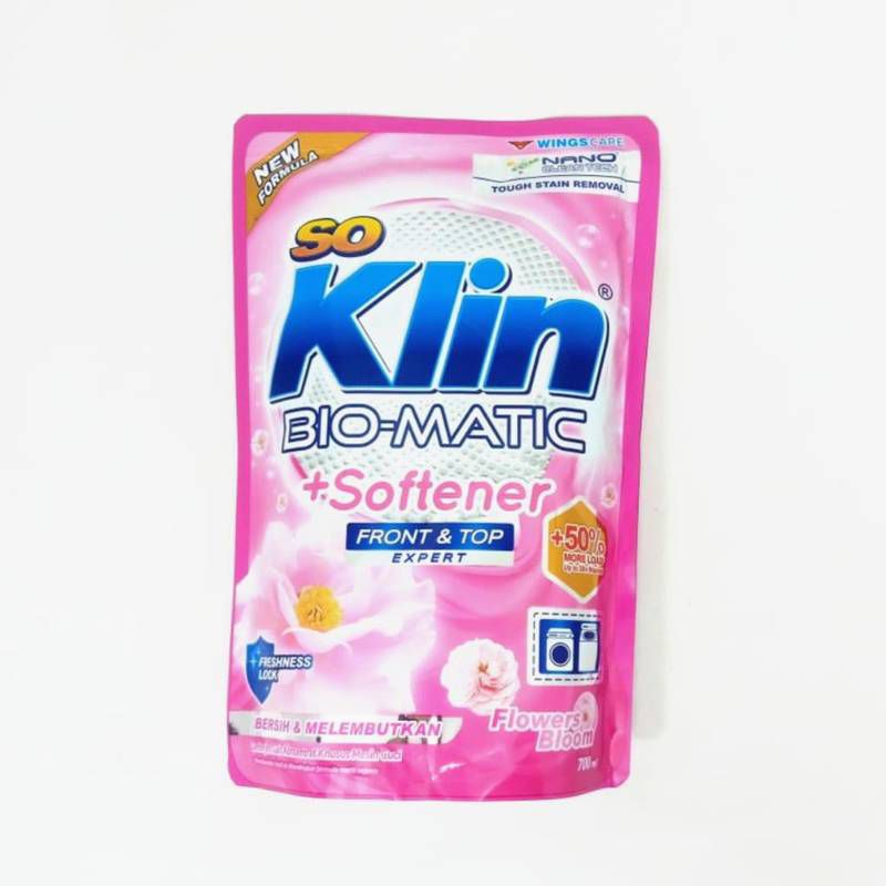 Jual so Klin bio matic + softener front & top pink ukuran 700ml ...