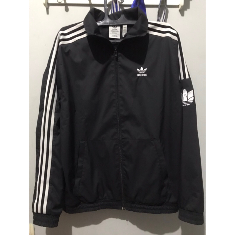 Jual Adidas Originals Adicolor 3d Trefoil 3 Stripes Track Top Men Black