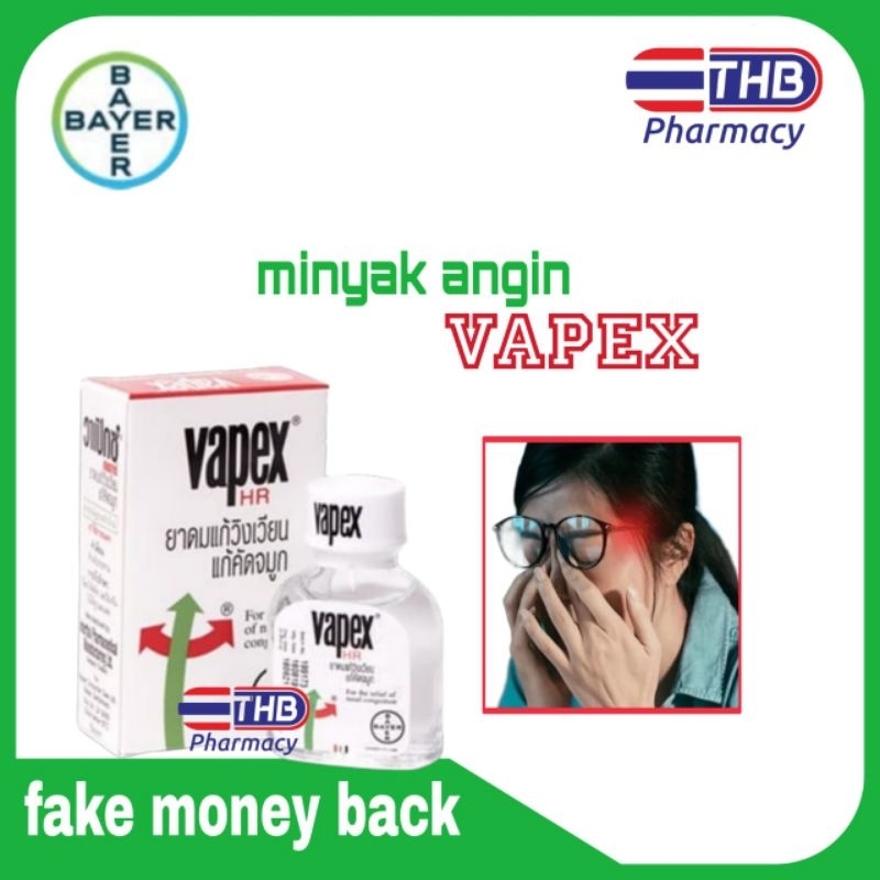 Jual VAPEX HR Inhaler Vapex HR meredakan pusing, hidung tersumbat | Shopee Indonesia