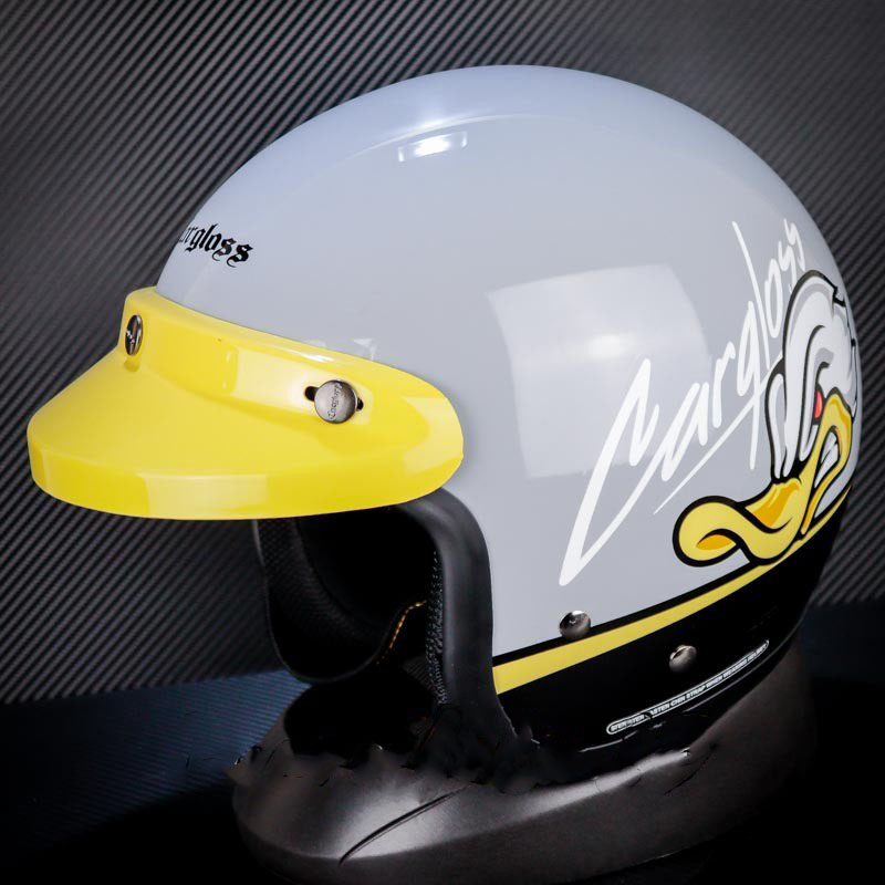 Jual HELM CARGLOSS CFM RETRO SPEED DUCK GREY CF RETRO CARGLOS ARMY ...