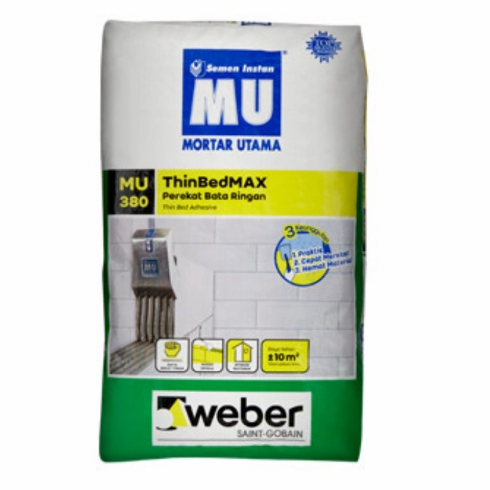 Jual MU 380 / Perekat bata ringan MU380 / Lem Hebel / 1kg / Eceran ...