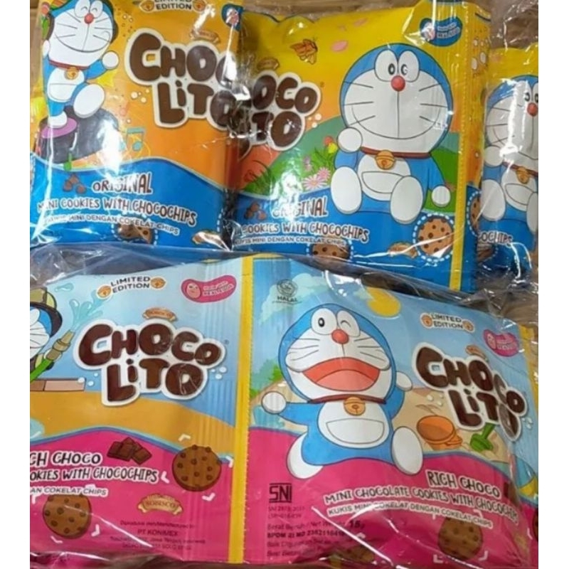 Jual Chocolito Mini Cookies Choco Lito Kukis Dengan Coklat Cips isi 10 ...