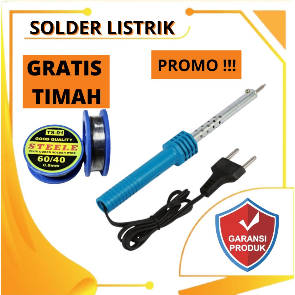 Jual [GRATIS TIMAH] ALAT SOLDER SOLDERING ALAT PATRI LISTRIK 40 WATT ...