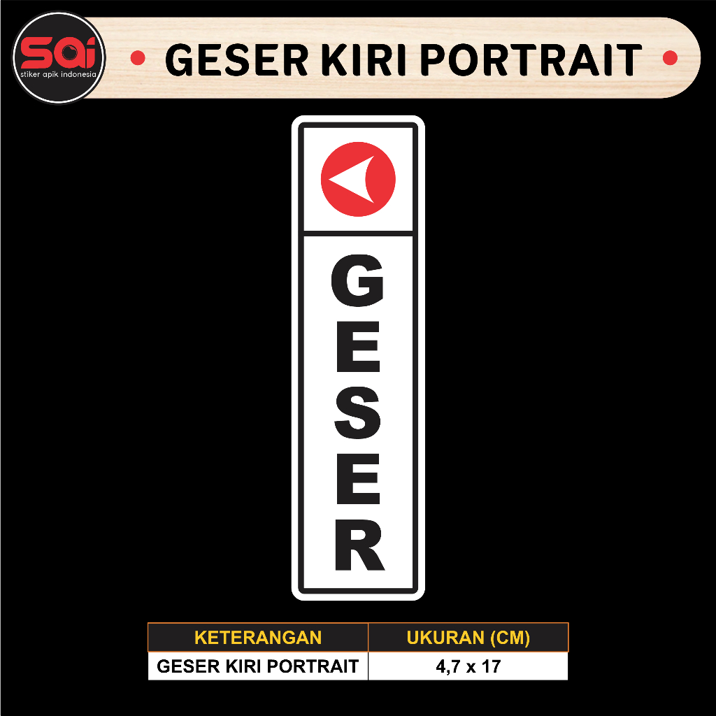 Jual STIKER VINYL PINTU GESER KANAN KIRI LAMINASI DOFF | Shopee Indonesia