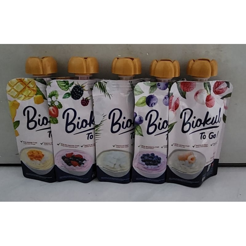 Jual 80g Yogurt Biokul To Go / Yogurt Rasa Buah Mengandung Nata De Coco ...