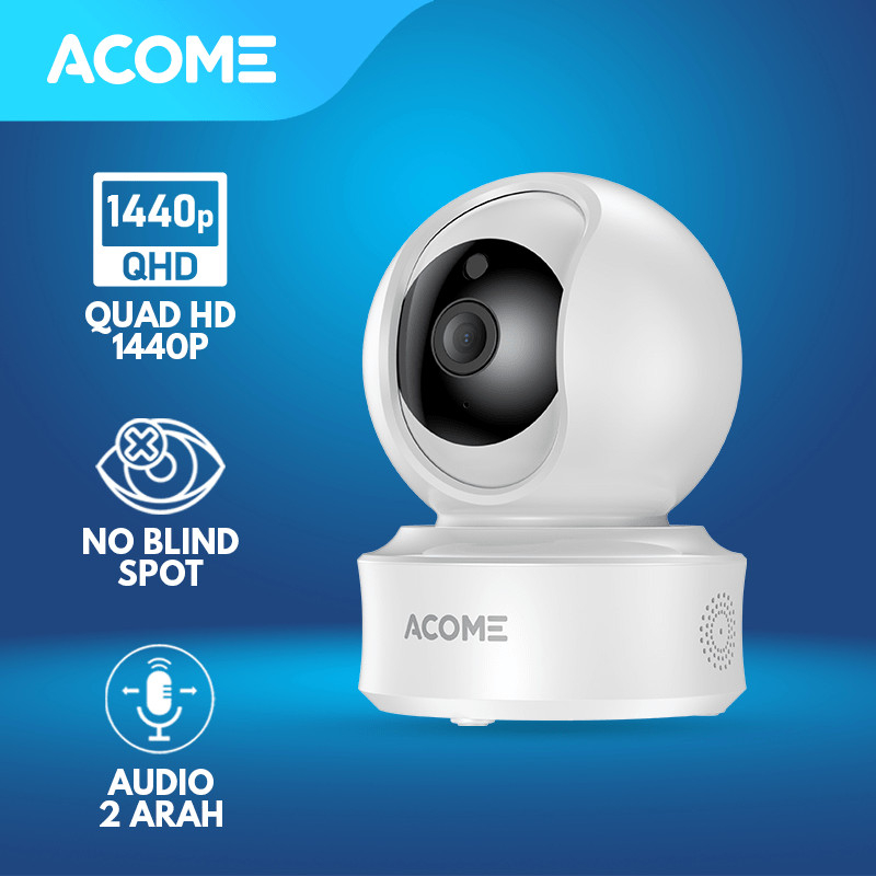 Jual ACOME APC03 Smart Wireless IP Baby Camera CCTV WiFi 1440P FULL HD | Shopee Indonesia
