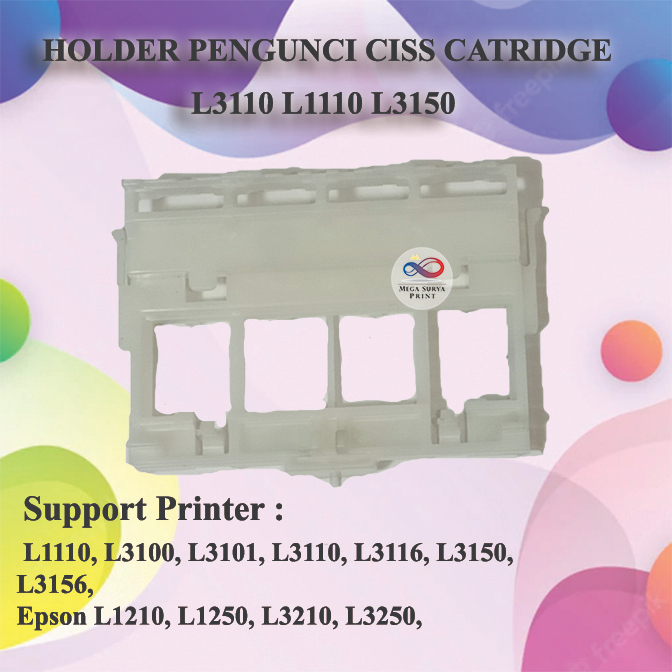 Jual Holder Pengunci CISS Cartridge Epson L1110 l1210 l3110 L3210 L3250 ...