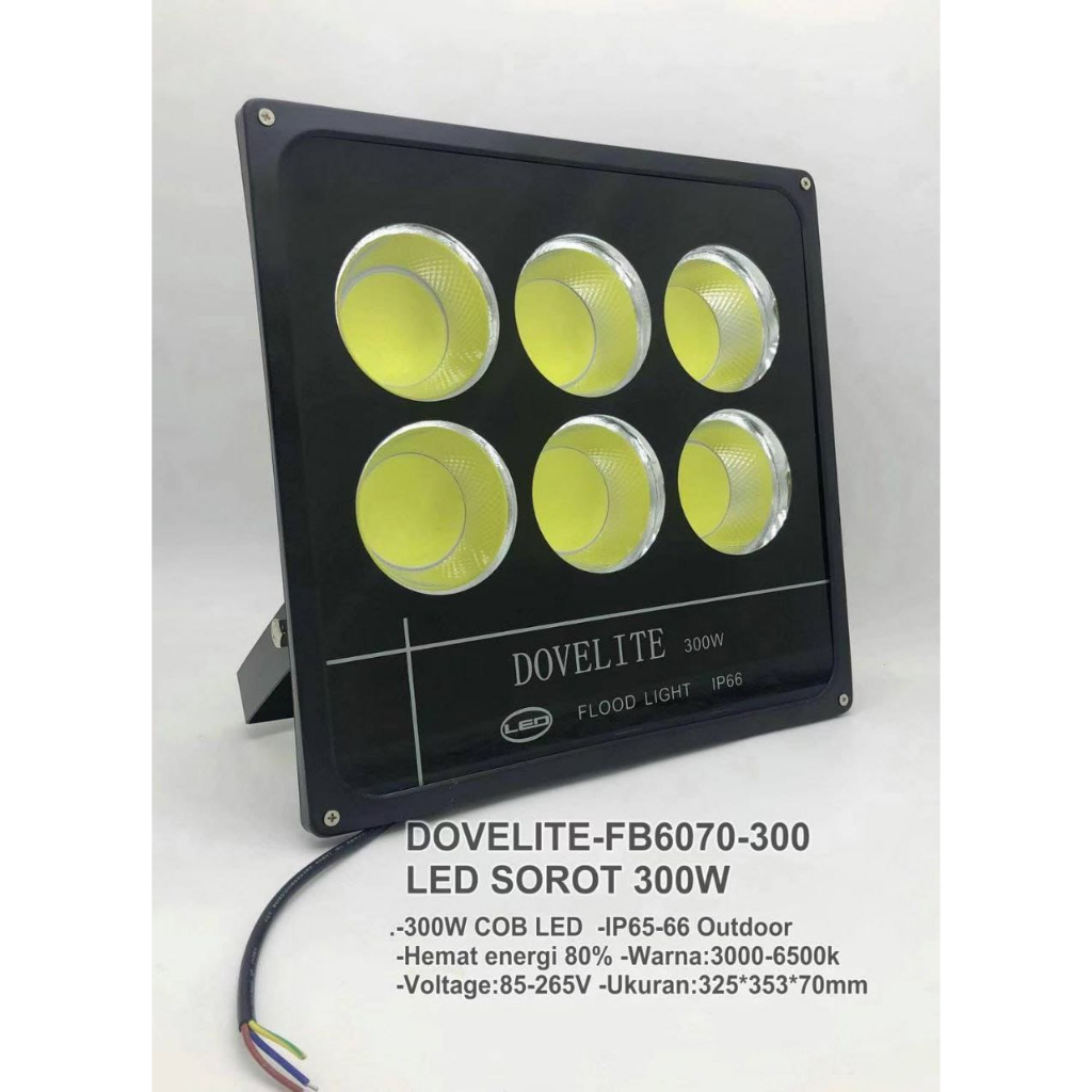 Jual LAMPU SOROT LED DOVELITE 100W 200 W 300W 400W 500W 1000W PUTIH ...