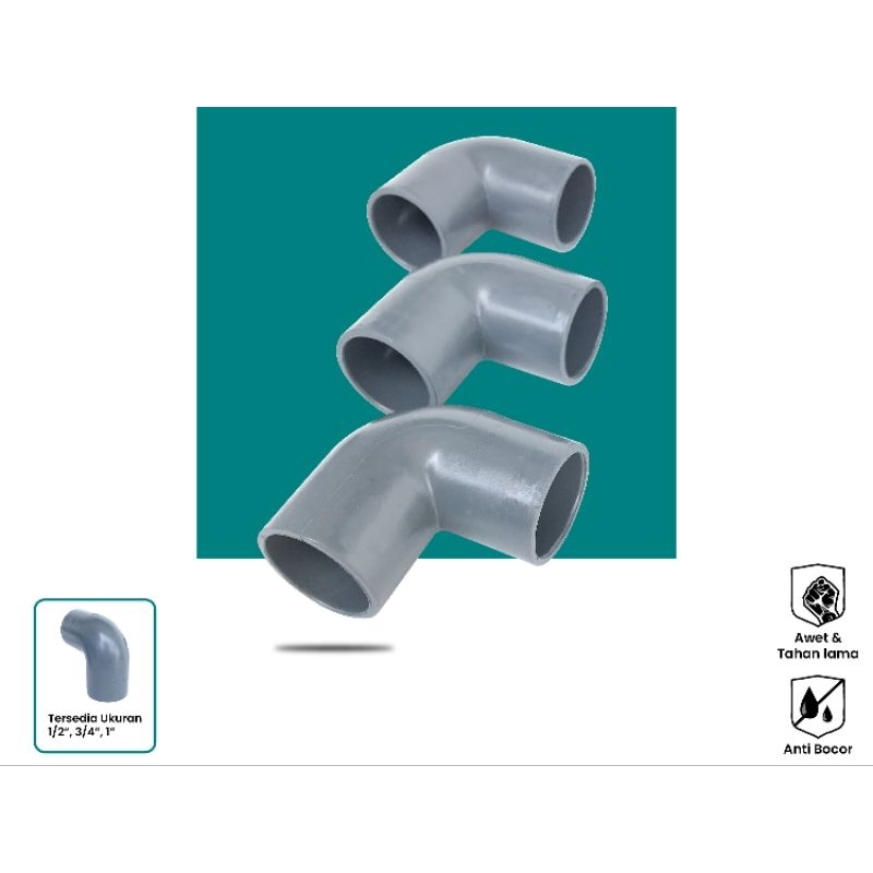 Jual Fitting Pipa Sambungan Pipa Knee MDN 1/2" inch | Shopee Indonesia