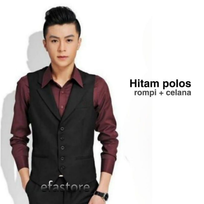 Jual SETELAN VEST FORMAL PRIA / ROMPI KERAH / ROMPI FORMAL PRIA ...