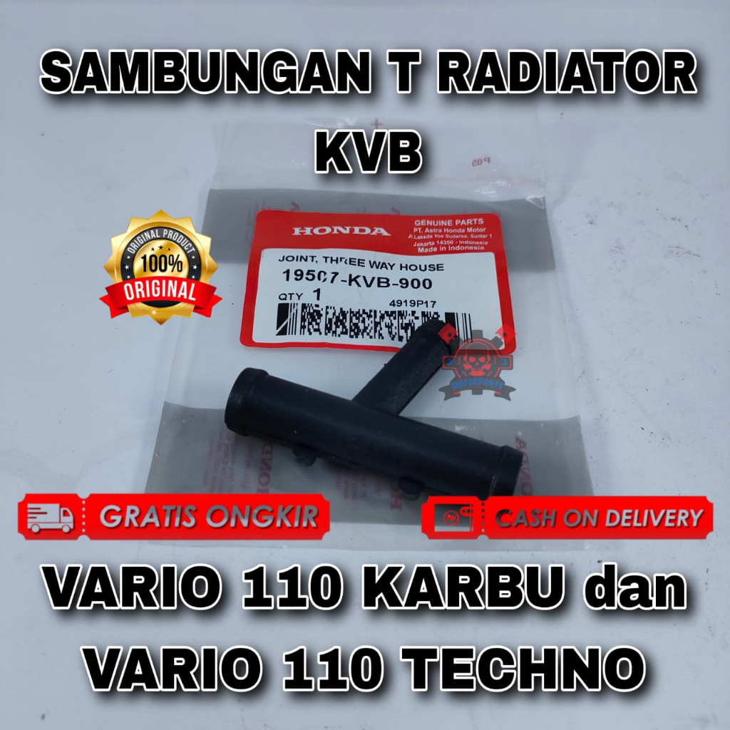 Jual SAMBUNGAN T RADIATOR HONDA KVB BUAT MOTOR VARIO 110 KARBU dan ...