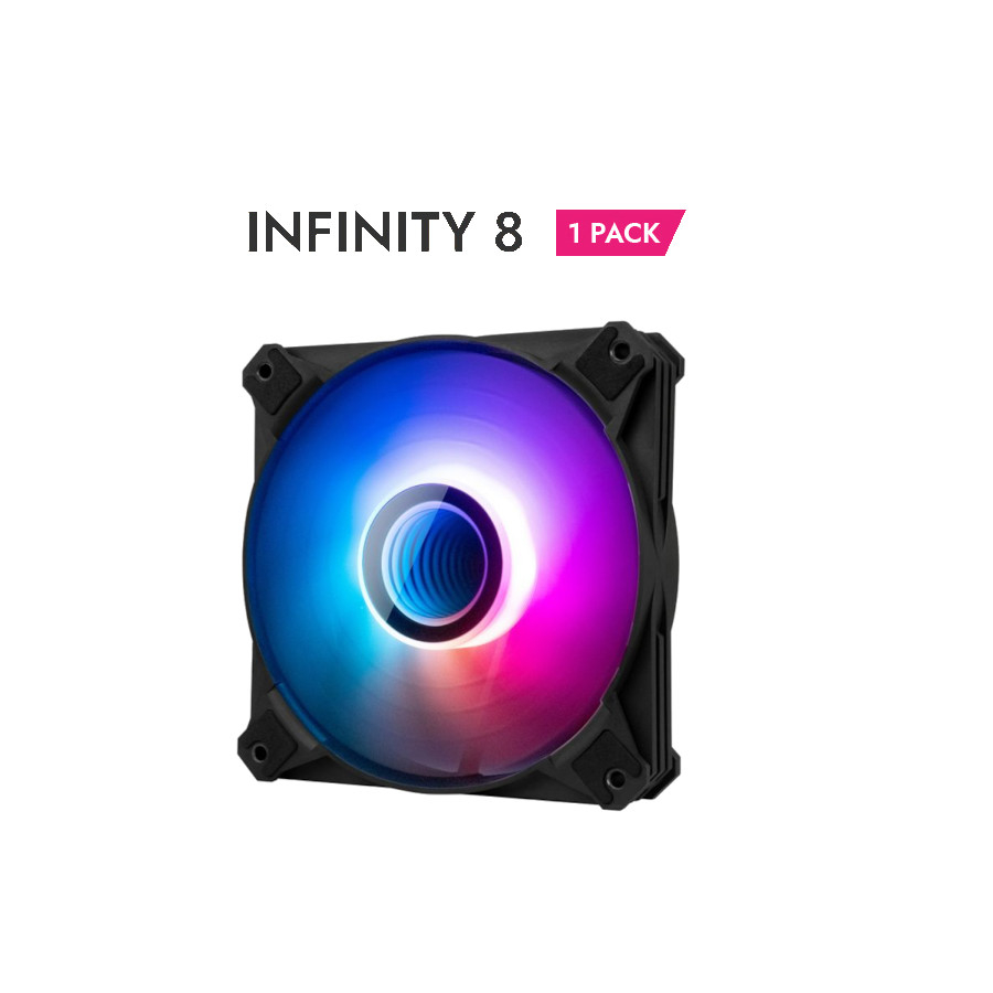 Jual aigo darkFlash Infinity 8 ARGB PWM Fan Single Pack - Black ...