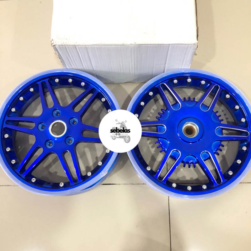 Jual Velg Model Marus W126 Blue Vespa Sprint Primavera | Shopee Indonesia