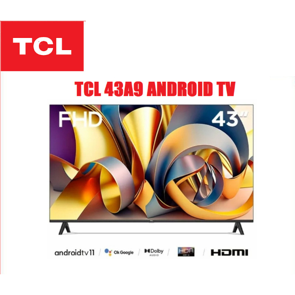 Jual TCL LED Google TV 43" Full HD Dolby Audio Smart TV Frameless 43A9 FHD | Shopee Indonesia