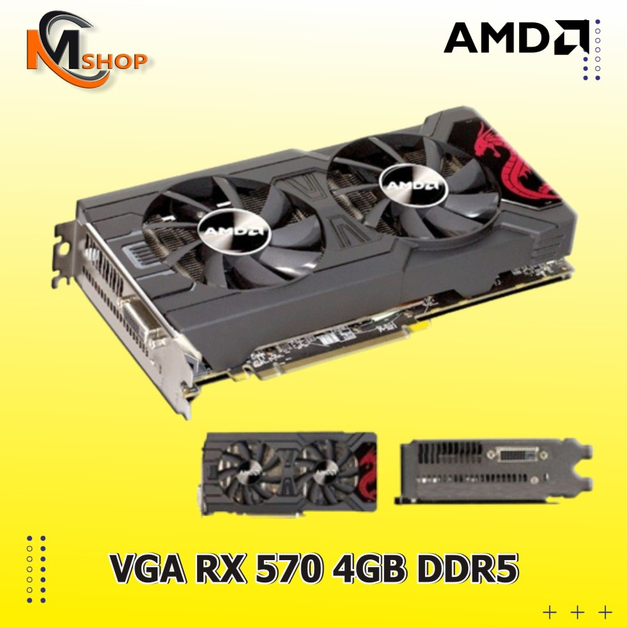 Jual VGA Card RX 570 4GB 256 BIT DDR5 VGA Gaming AMD Radeon | Shopee ...