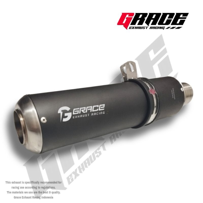 Jual knalpot original grace type rc black silincer only | Shopee Indonesia