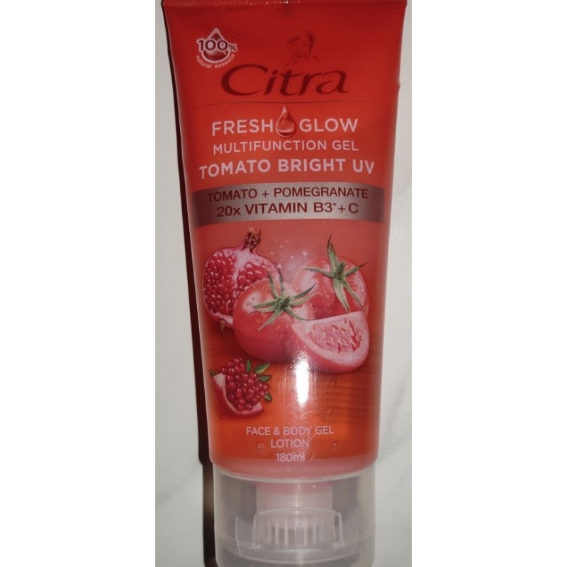Jual CITRA FRESH GLOW MULTIFUNCTION GEL TOMATO BRIGHT UV KEMASAN 180ML ...