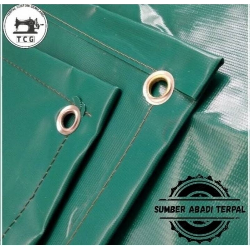 Jual terpal tenda semi karet pcv/terpaulin ukuran 4 x 6 super tebal ...