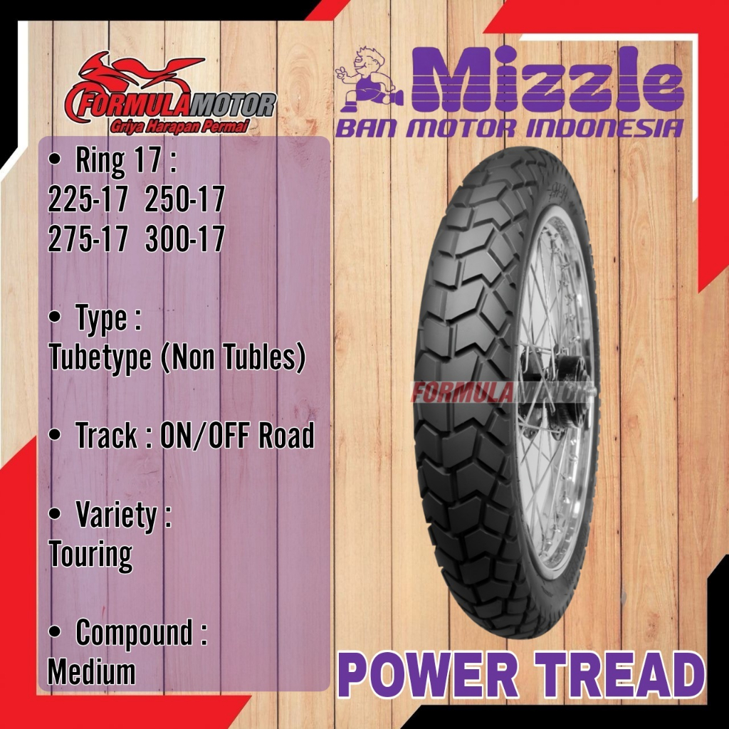 Jual Mizzle Power Tread Ring 17 Tubetype All Size (Dual Purpose) Ban ...