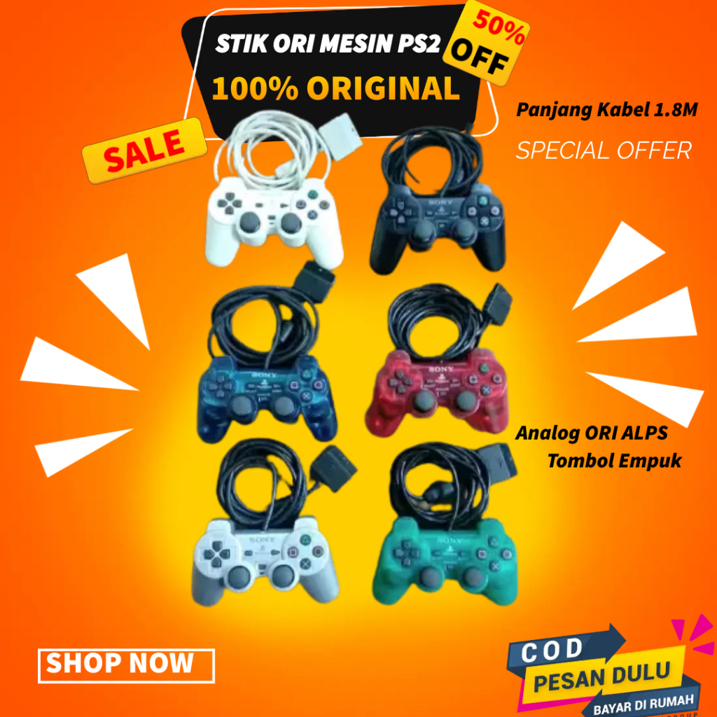 Jual Stick Stik PS2 PS 2 OM Ori Original Mesin Grade A 100% | Shopee ...
