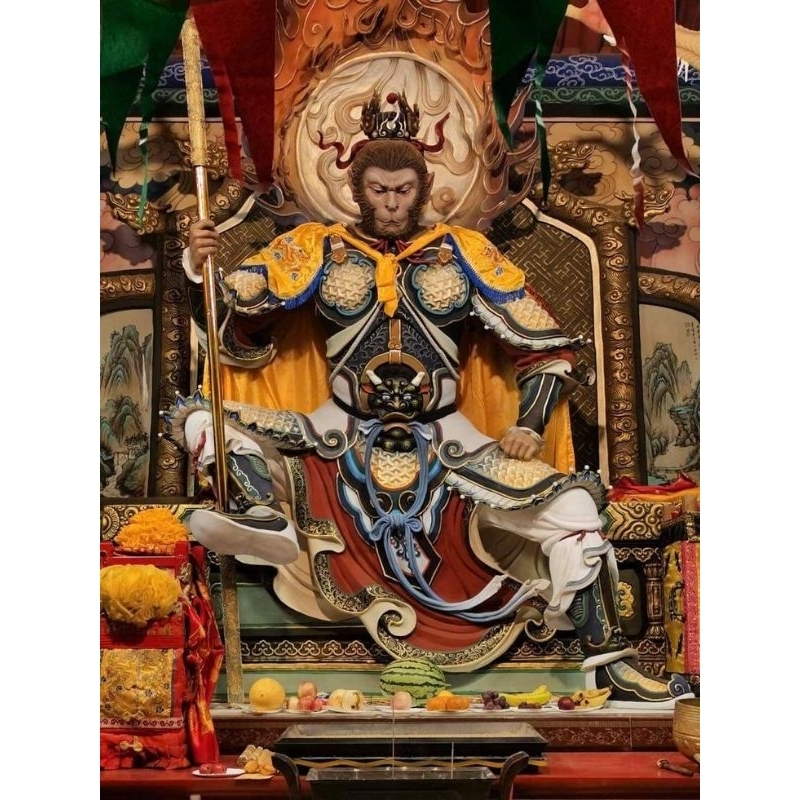 Jual hiasan dinding lukisan cetak raja kera kerasakti plus figura ...