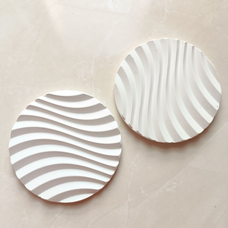 Jual Coaster Tatakan Serba Guna Texture Gradasi Bulat Aesthetic untuk ...