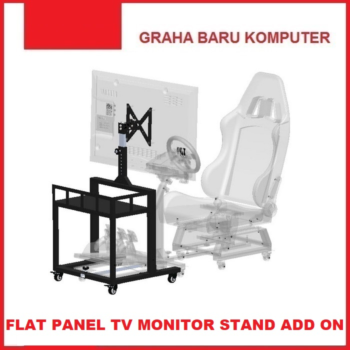 Jual Meja + Bracket TV Monitor - Add On Kursi Chair Simulator Sim Game ...