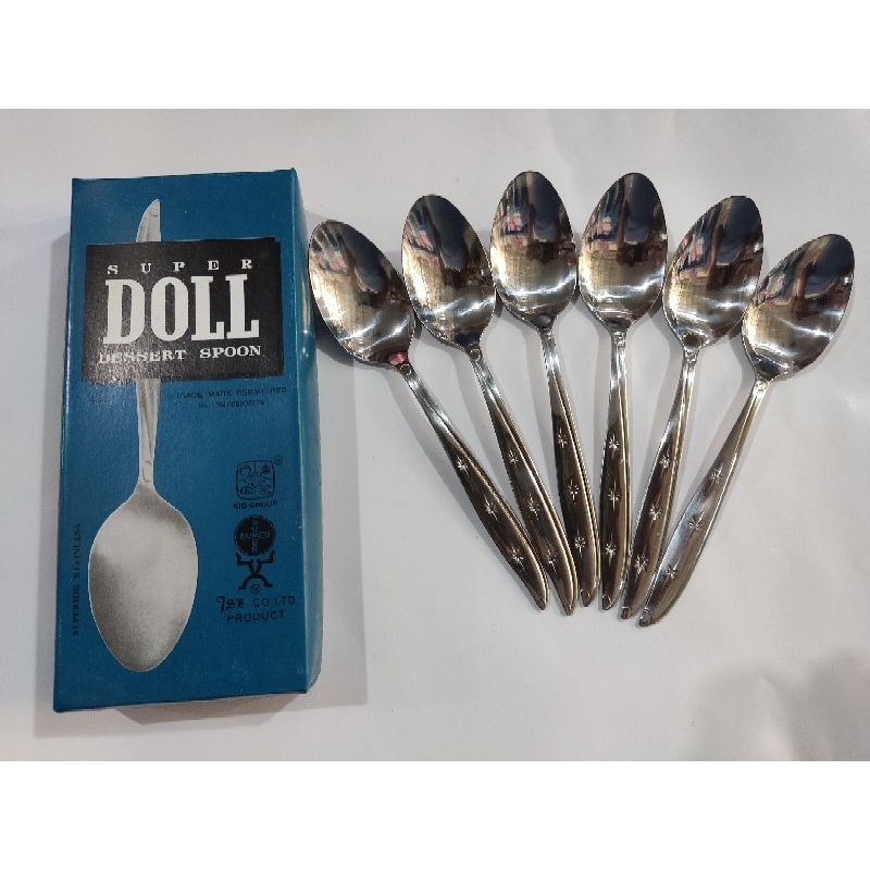 Jual Sendok/Garpu Makan super DOLL Premium Stainless steel | Shopee ...