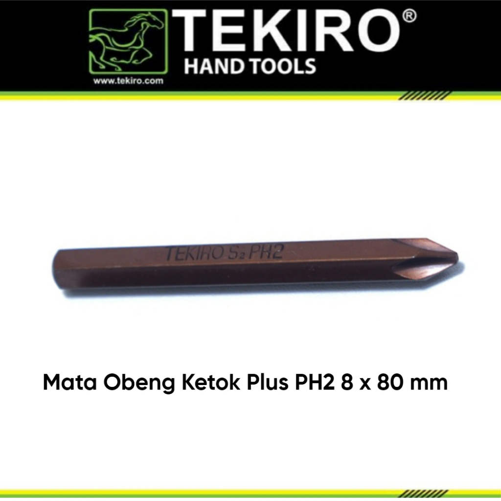 Jual TEKIRO Mata Obeng Ketok PH2 PH3 80 mm Plus Min Minus Magnetic ...