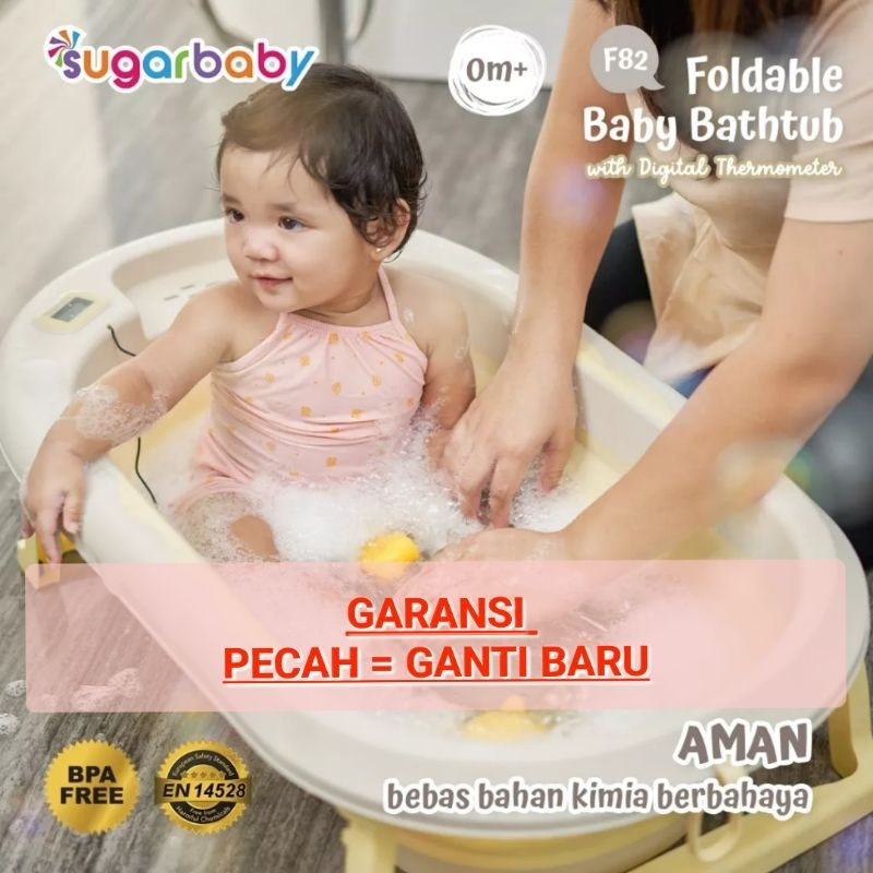 Jual Bak Mandi Bayi Lipat Sugar Baby Foldable Baby Bathtub Dengan ...