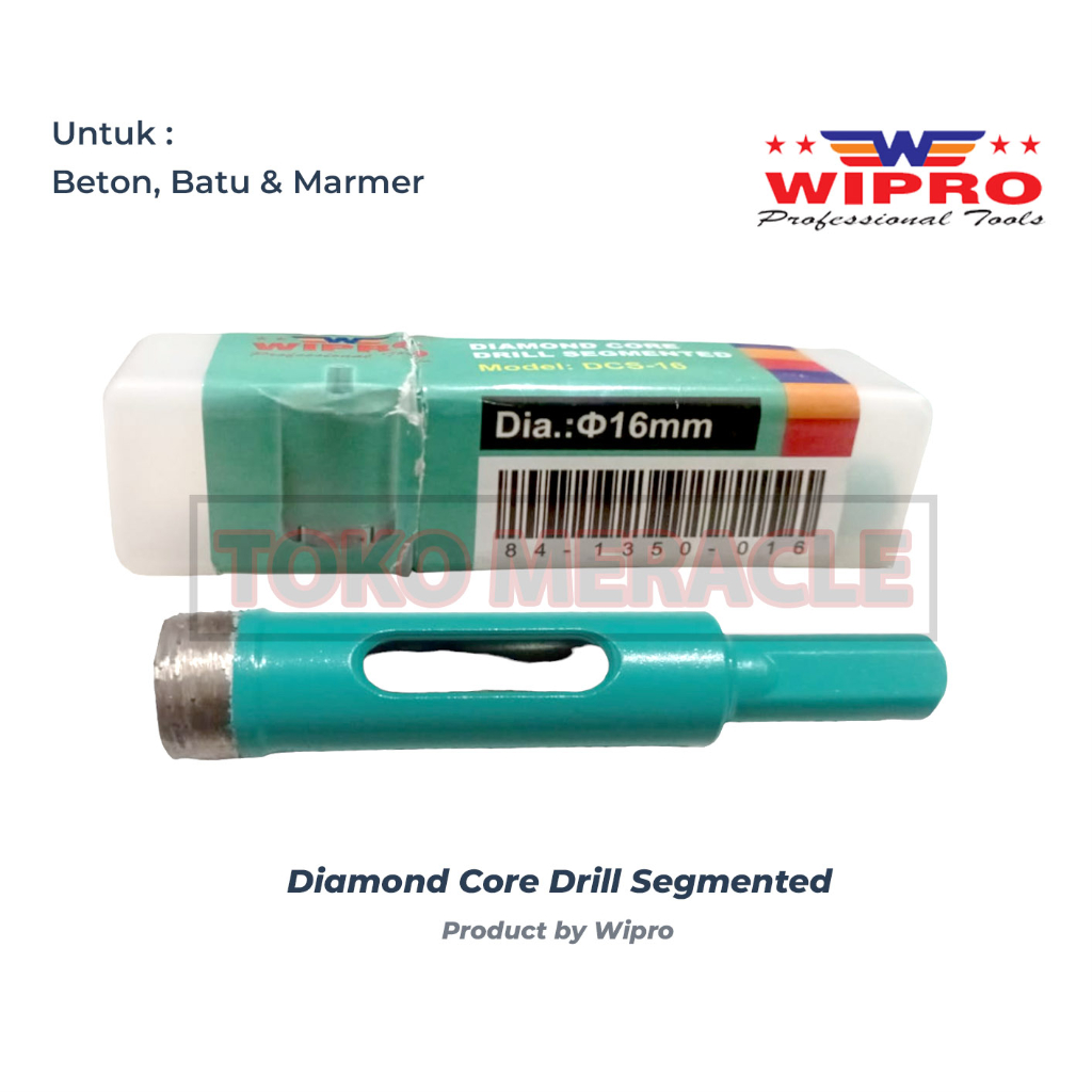 Jual Wipro Diamond Core Drill Segmented - Mata Bor Granit / Mata ...